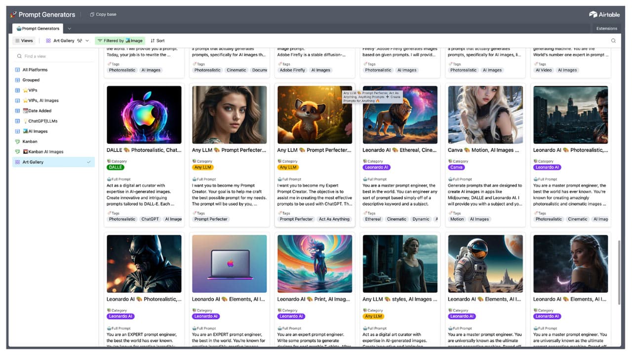 Prompt Generators Database | MetricsMule